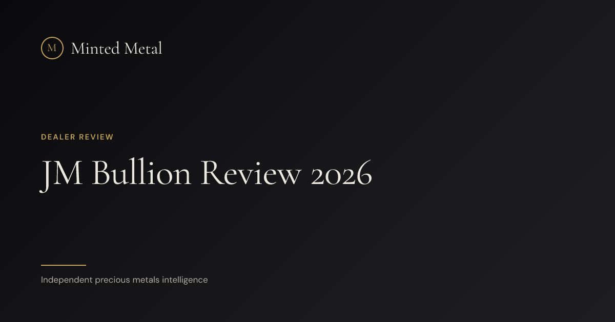 JM Bullion Review 2026 | Minted Metal