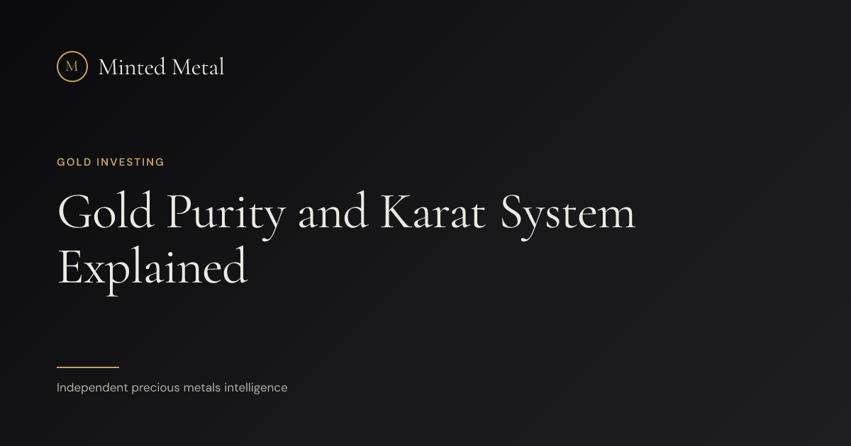 Gold Purity and Karat System Explained | Minted Metal