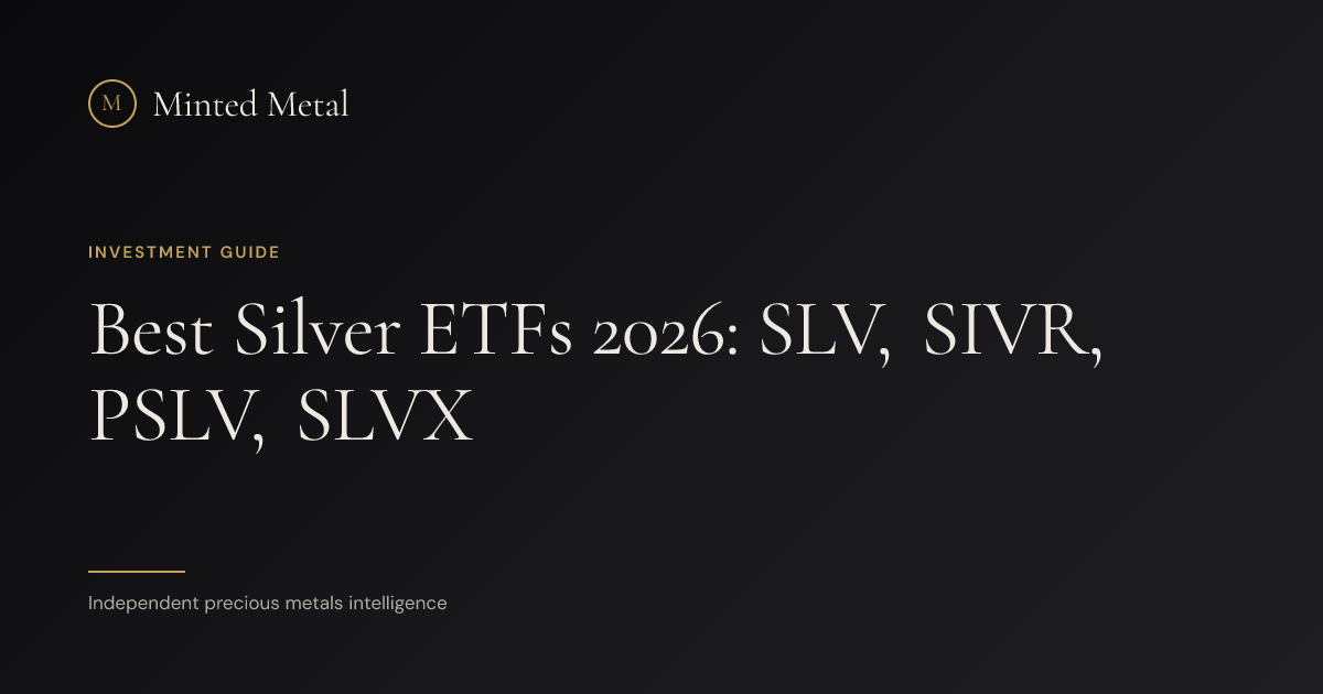 Best Silver ETFs 2026: SLV, SIVR, PSLV, SLVX | Minted Metal