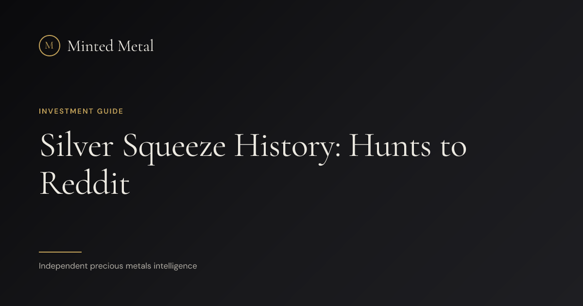 Silver Squeeze History: Hunts to Reddit | Minted Metal