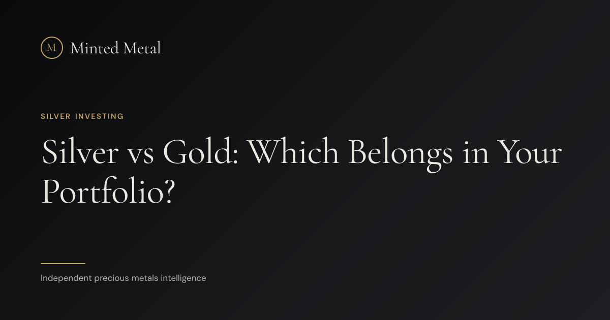 Silver vs Gold: Which Belongs in Your Portfolio? | Minted Metal